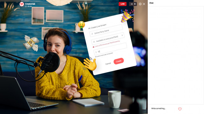 Go Live on Creatortab - Live Streaming Features! | Blog Creatortab ...